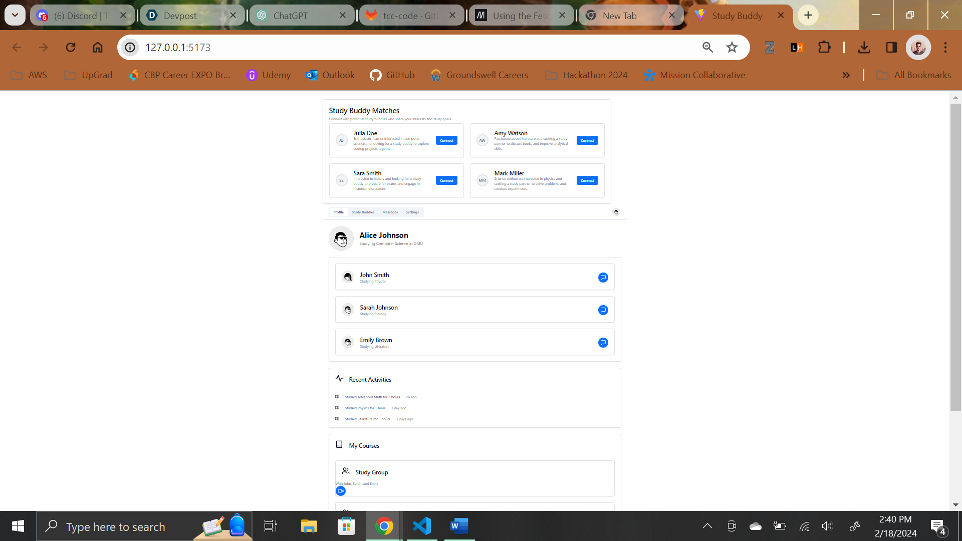 Study Buddy | Devpost