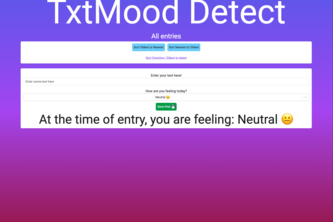 Txtmood Detect | Devpost