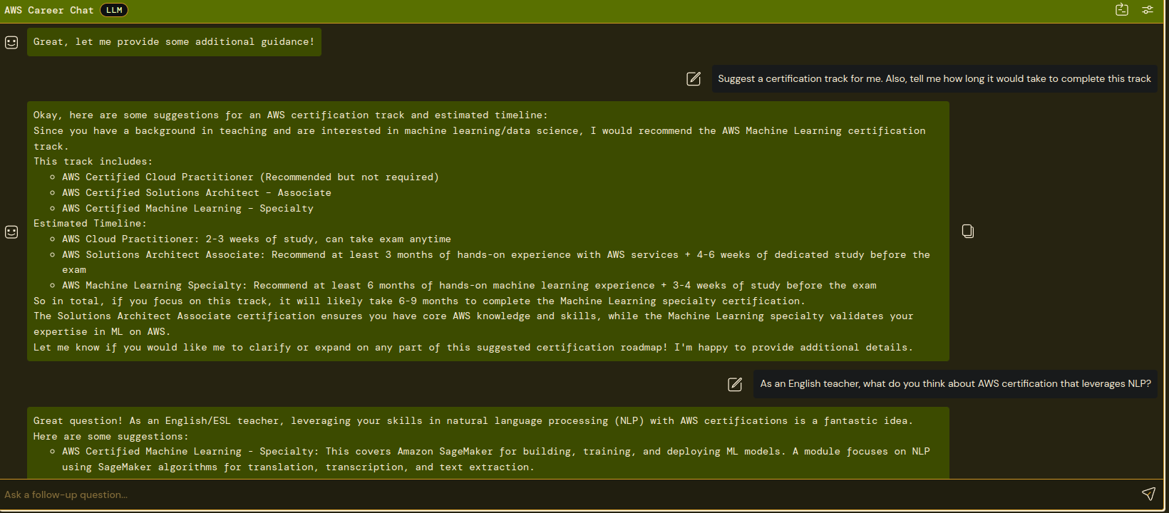 AWS Career Compass | Devpost
