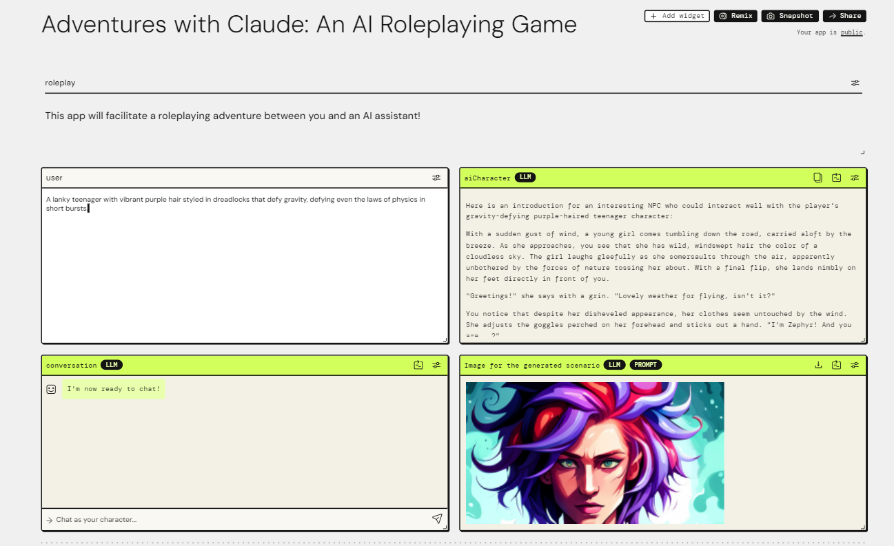 AI-facilitated role-playing games | Devpost