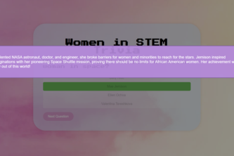 Women in STEM trivia | Devpost