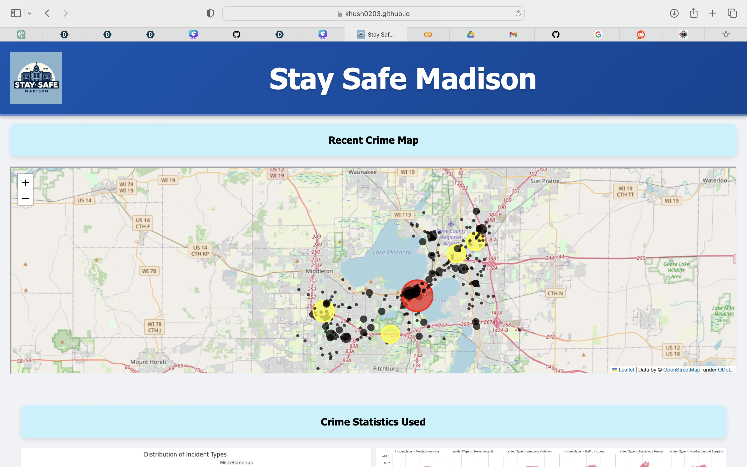 Stay Safe Madison | Devpost