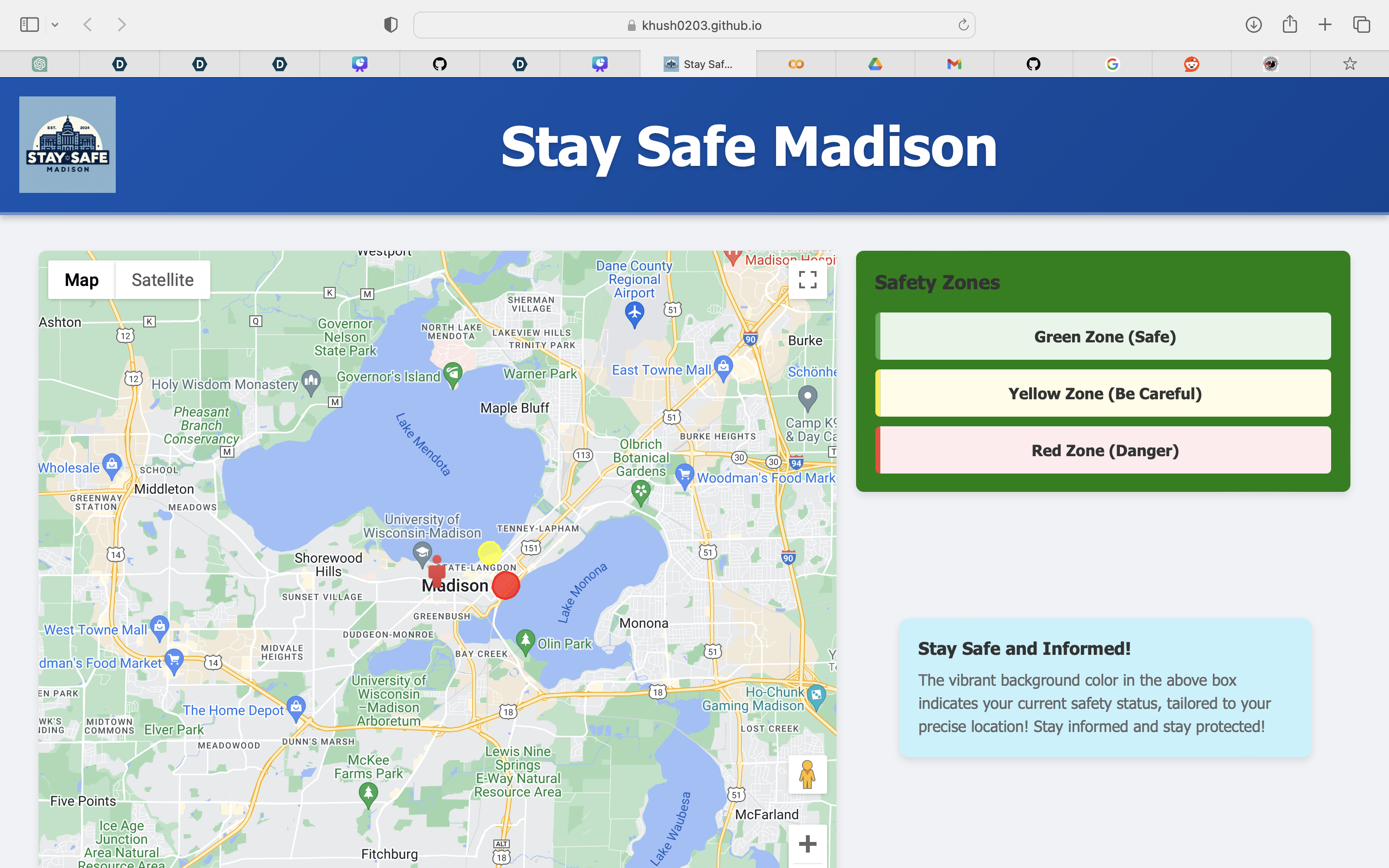 Stay Safe Madison | Devpost