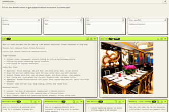 Restaurant Business Planner | Devpost