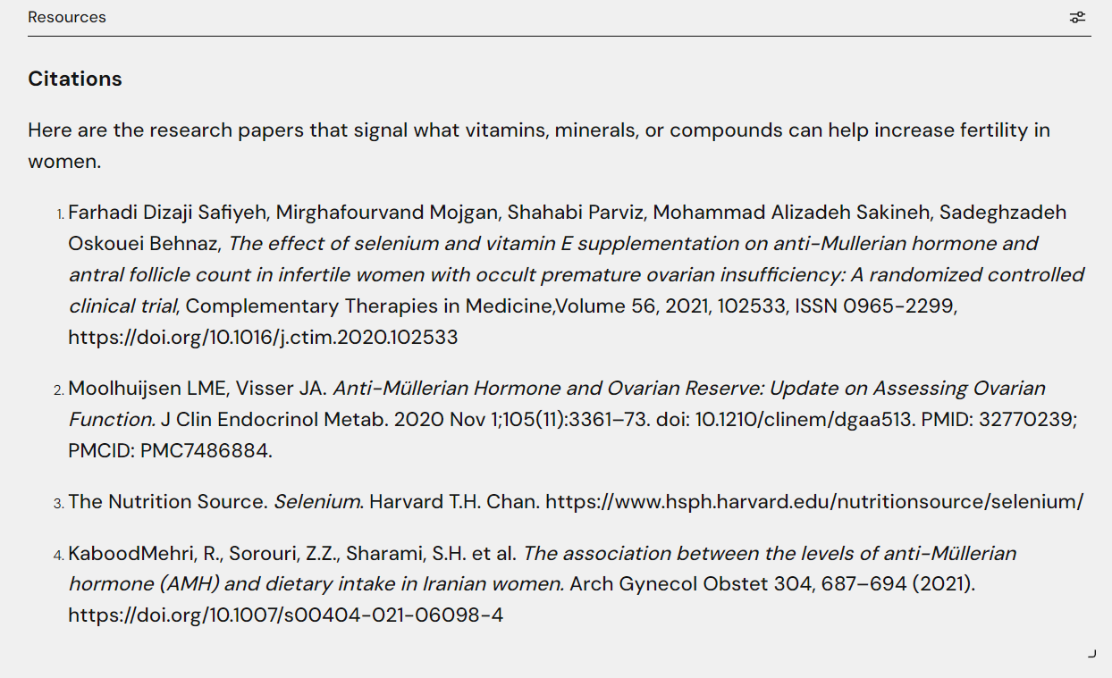 Fertility à la Carte | Devpost