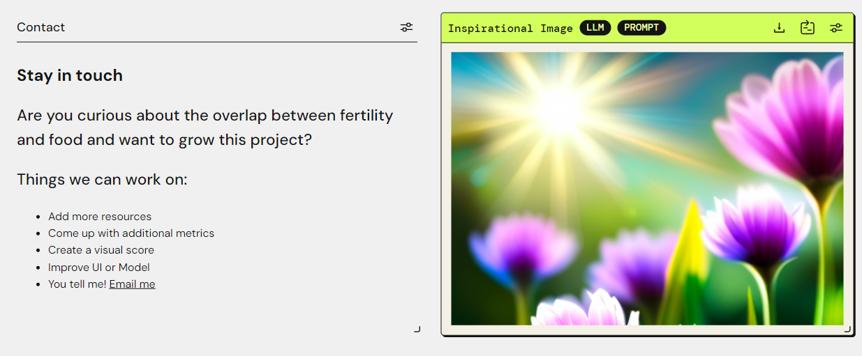 Fertility à la Carte | Devpost