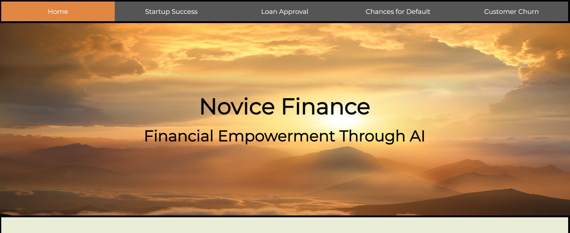 Novice Finance | Devpost