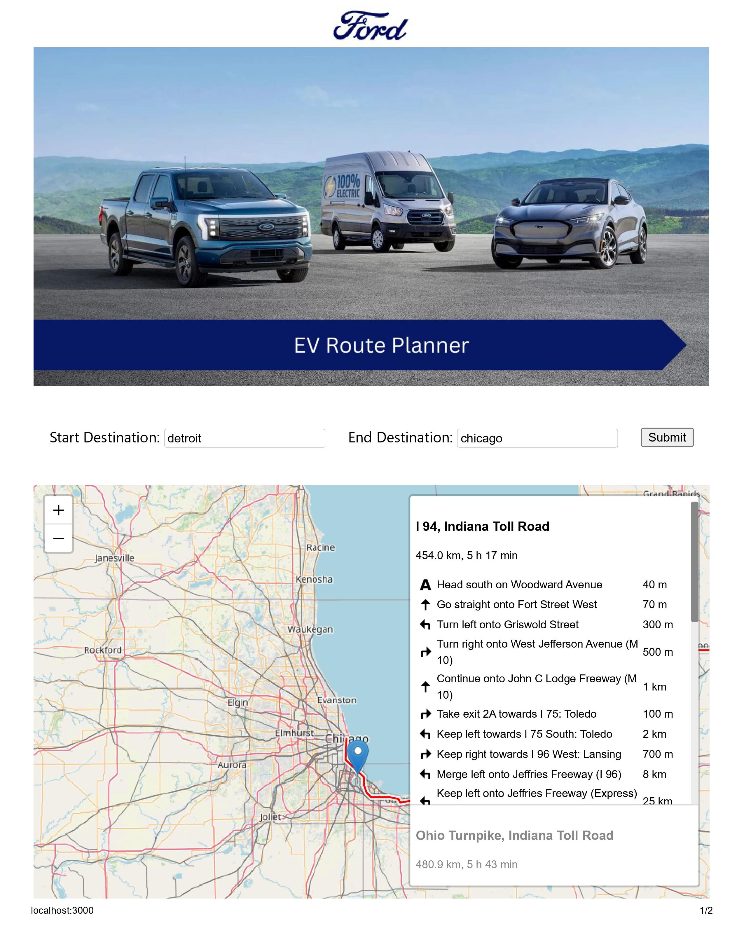 ChargeRoute Navigator: Enhancing the EV Journey | Devpost