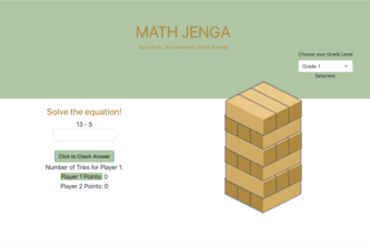 Math Jenga | Devpost