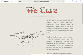 We Care | Devpost