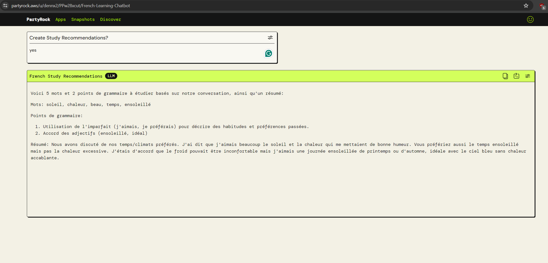 French Chatbot: Conversation-Based Learning | Devpost