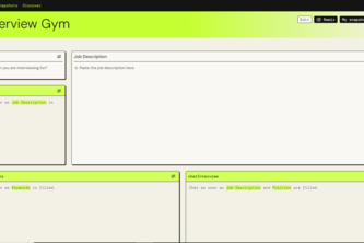 The Interview Gym: Train for the Big Day | Devpost