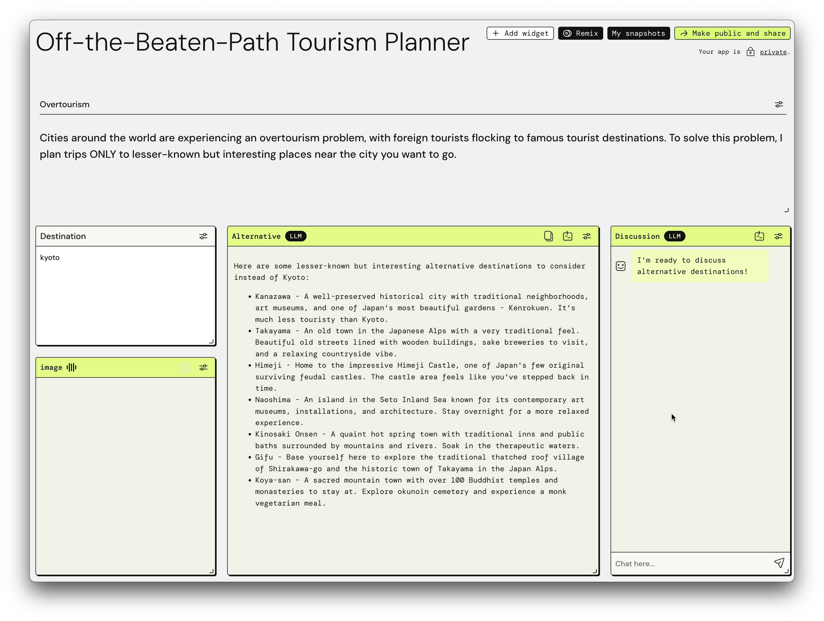 Off-the-Beaten-Path Tourism Planner | Devpost