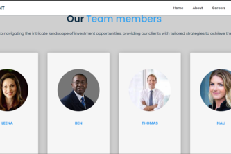 Static website on Investment company | Devpost