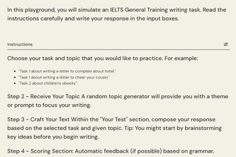 IELTS General Training writing test simulation | Devpost