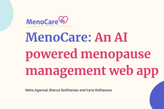 MenoCare - An AI powered menopause management web app | Devpost