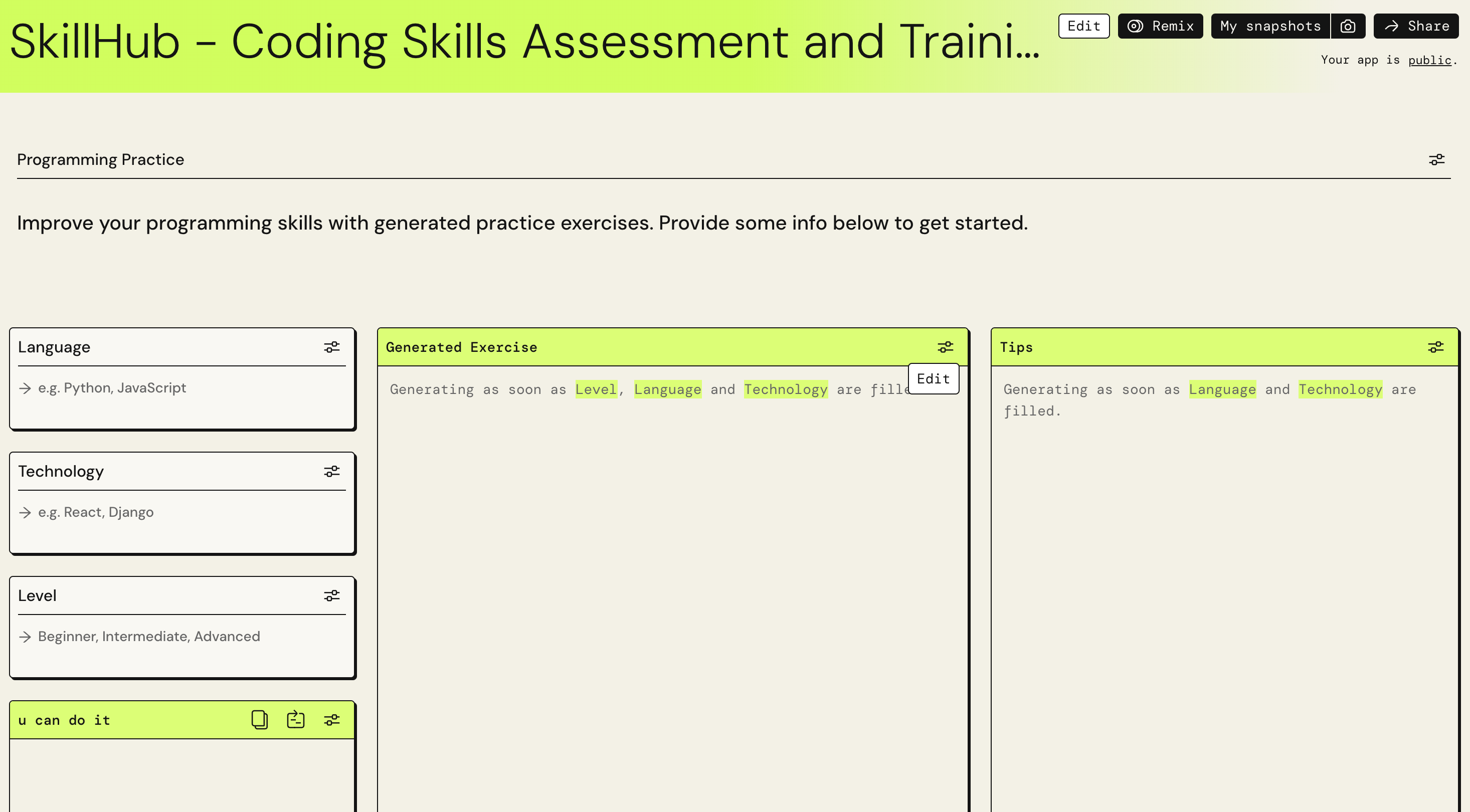 SkillHub - Coding Skills Assessment and Training Application | Devpost