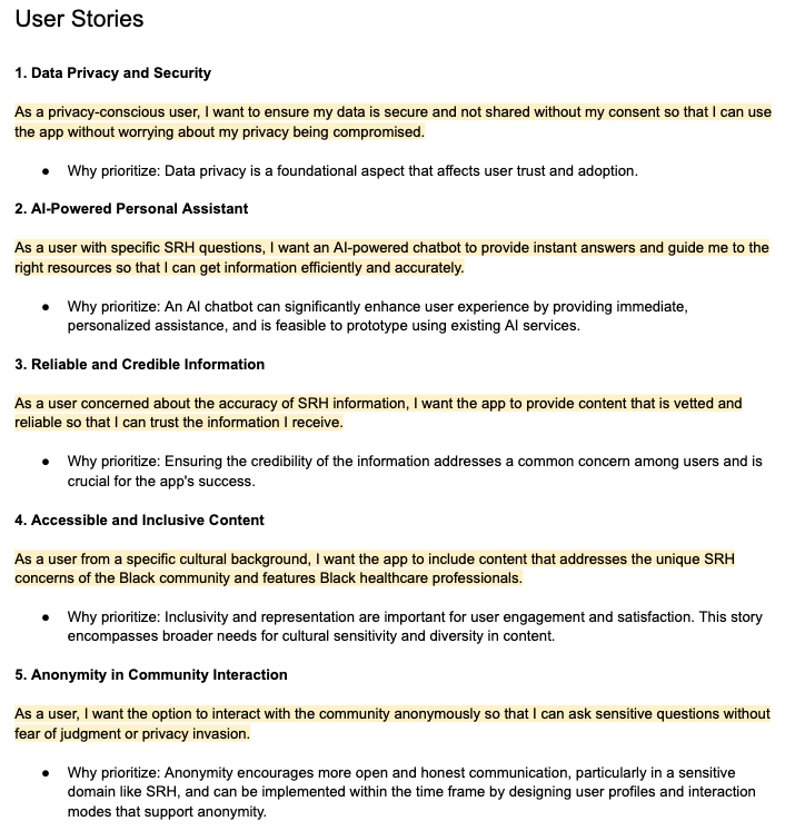 Lilo App: AI-enhanced access to SRH care for women | Devpost