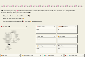 My Own Barbie | Devpost