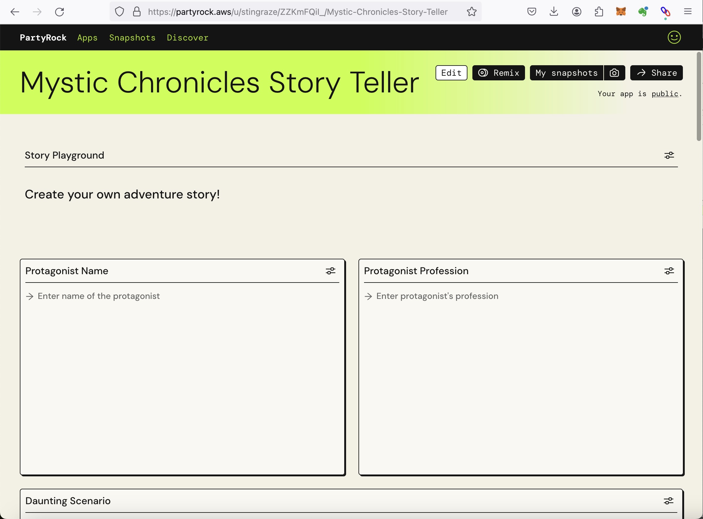 Mystic Chronicles Story Teller | Devpost