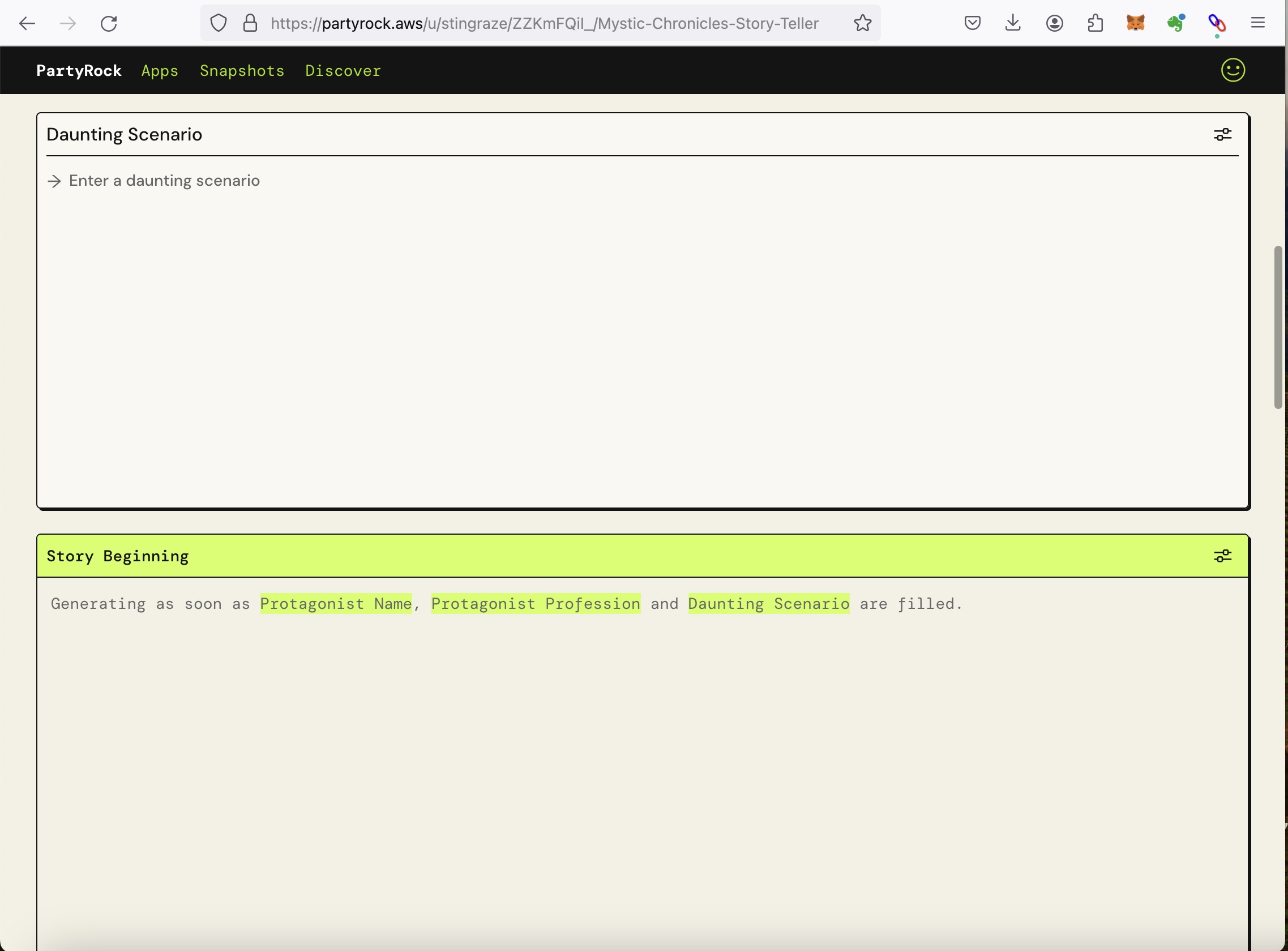 Mystic Chronicles Story Teller | Devpost