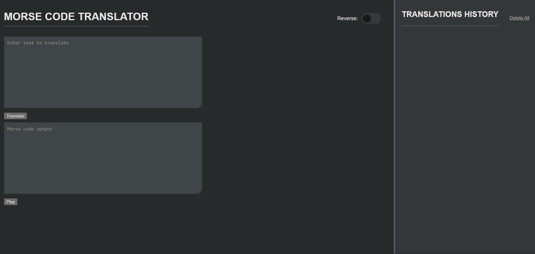Morse Code Translator Web Application Devpost