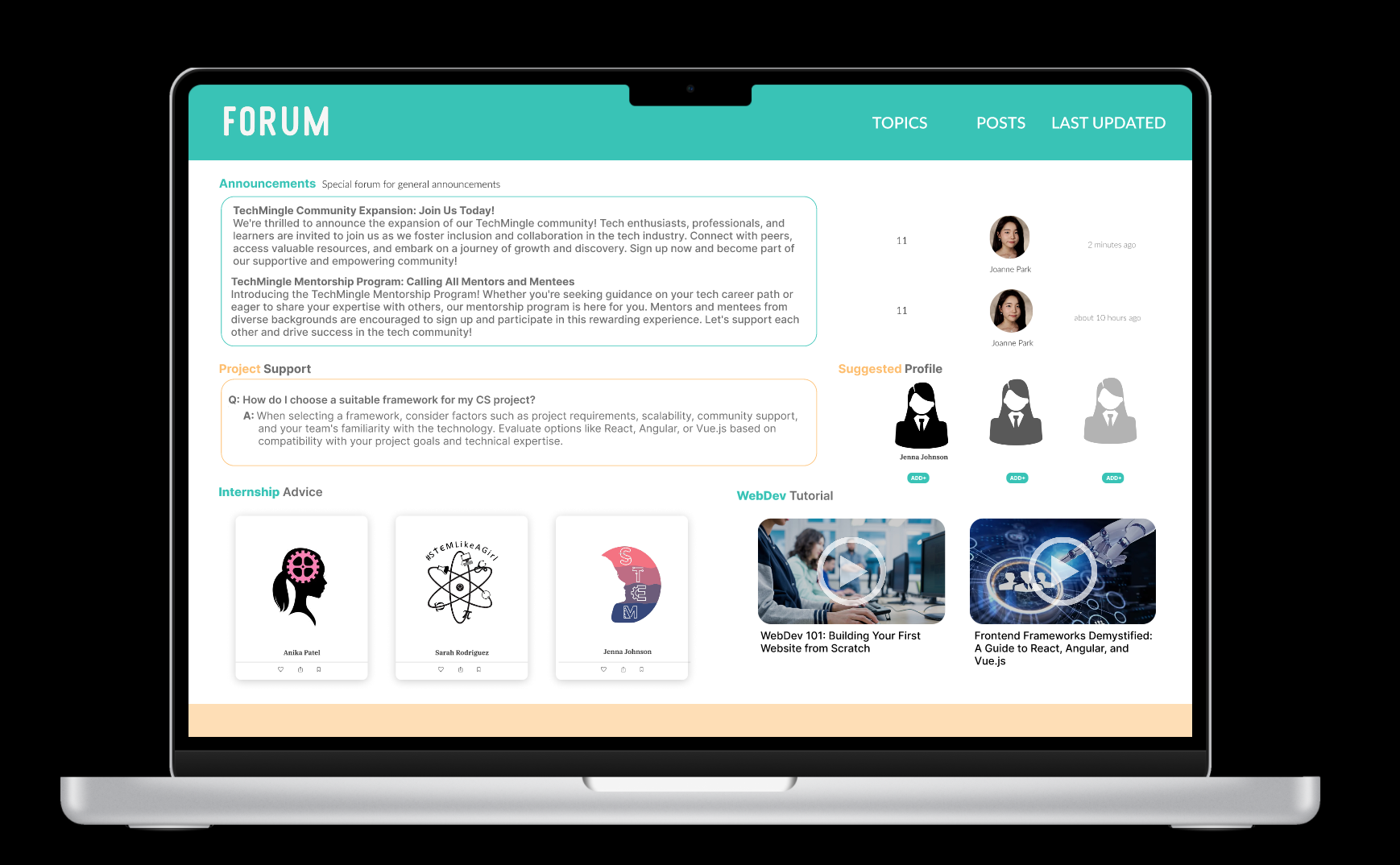 TechMingle: Empowering Women and Minorities in Tech | Devpost