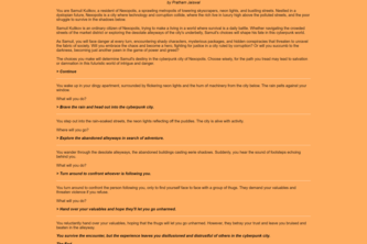 Shadow City: Nexus of Destiny - Text-Based Adventure Game | Devpost