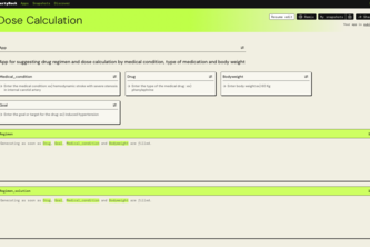 Drug regimen and dose calculator | Devpost