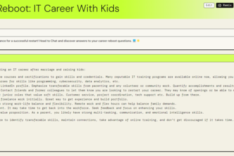 TechMom Reboot: IT Career With Kids | Devpost