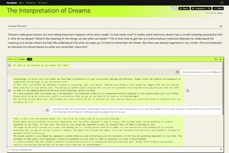 The Interpretation of Dreams | Devpost