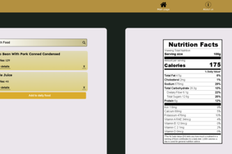 Nutrition Calculator | Devpost