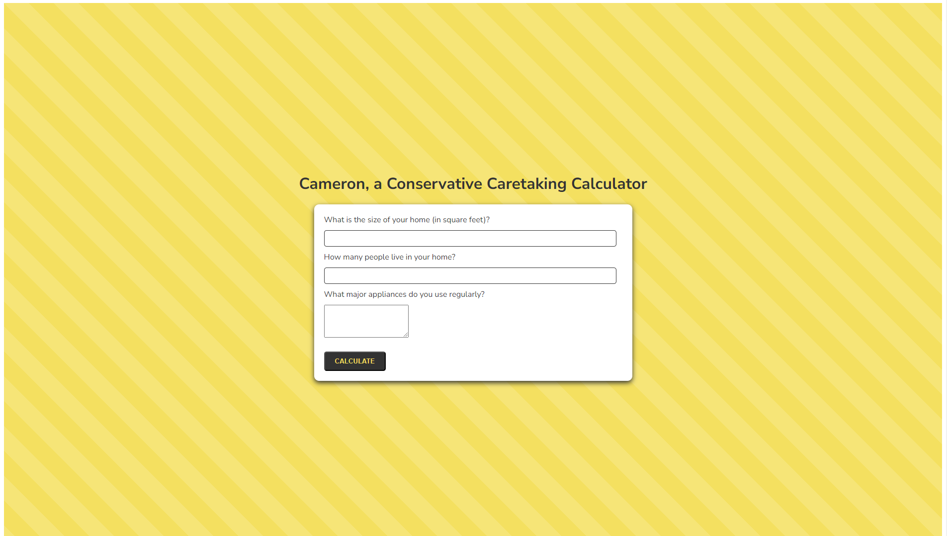 Cameron the Conserving Caretaker | Devpost