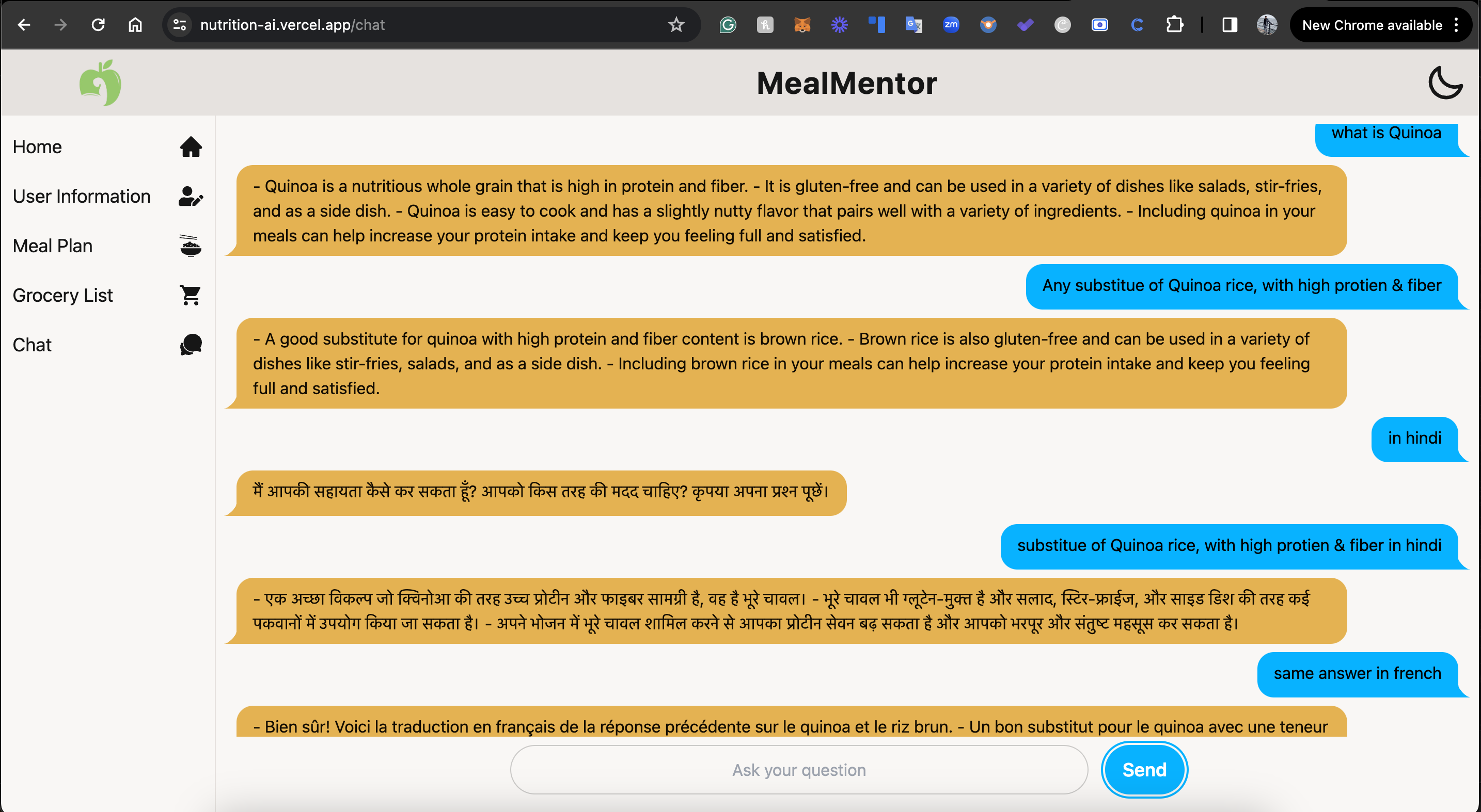 MEAL MENTOR | Devpost