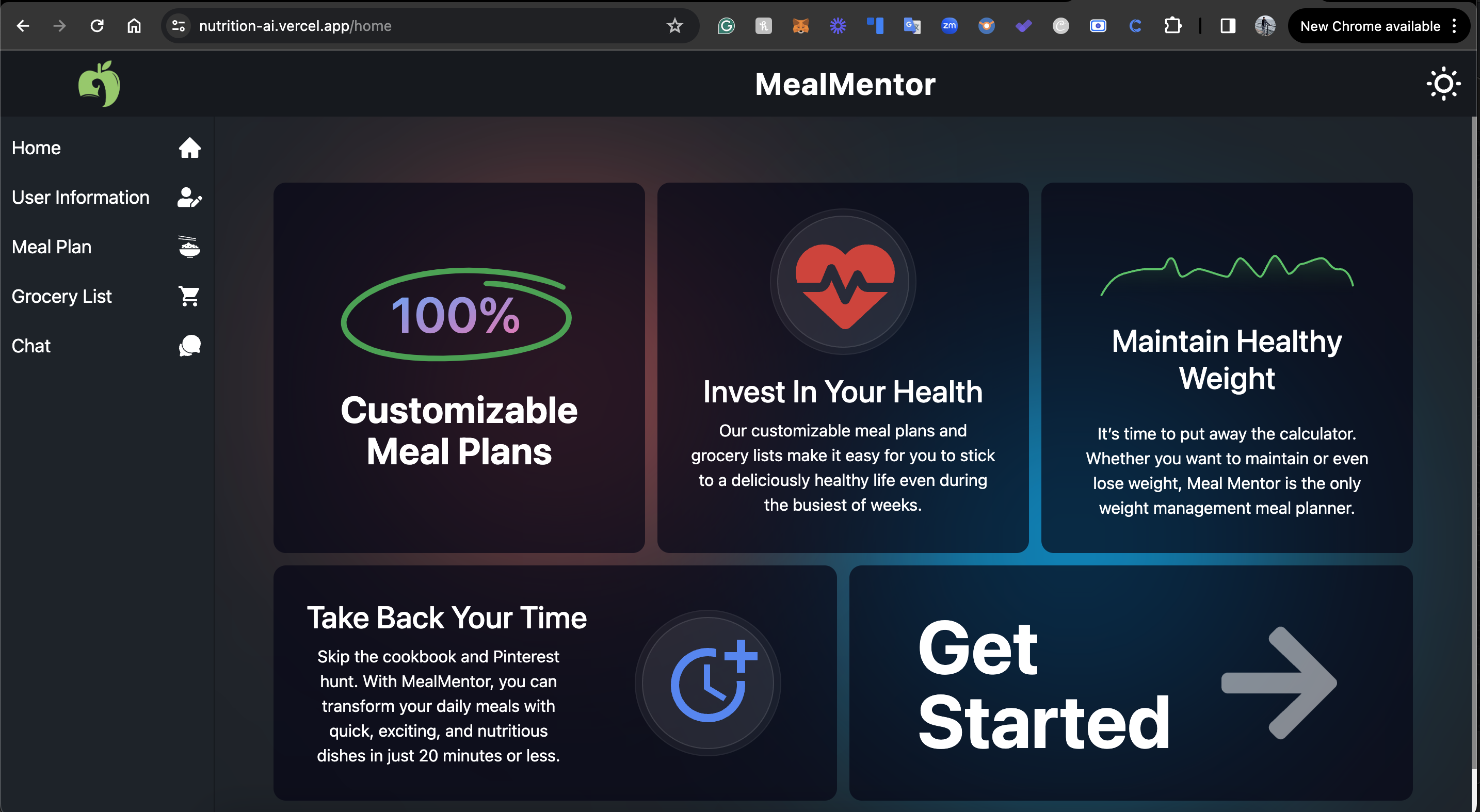 MEAL MENTOR | Devpost
