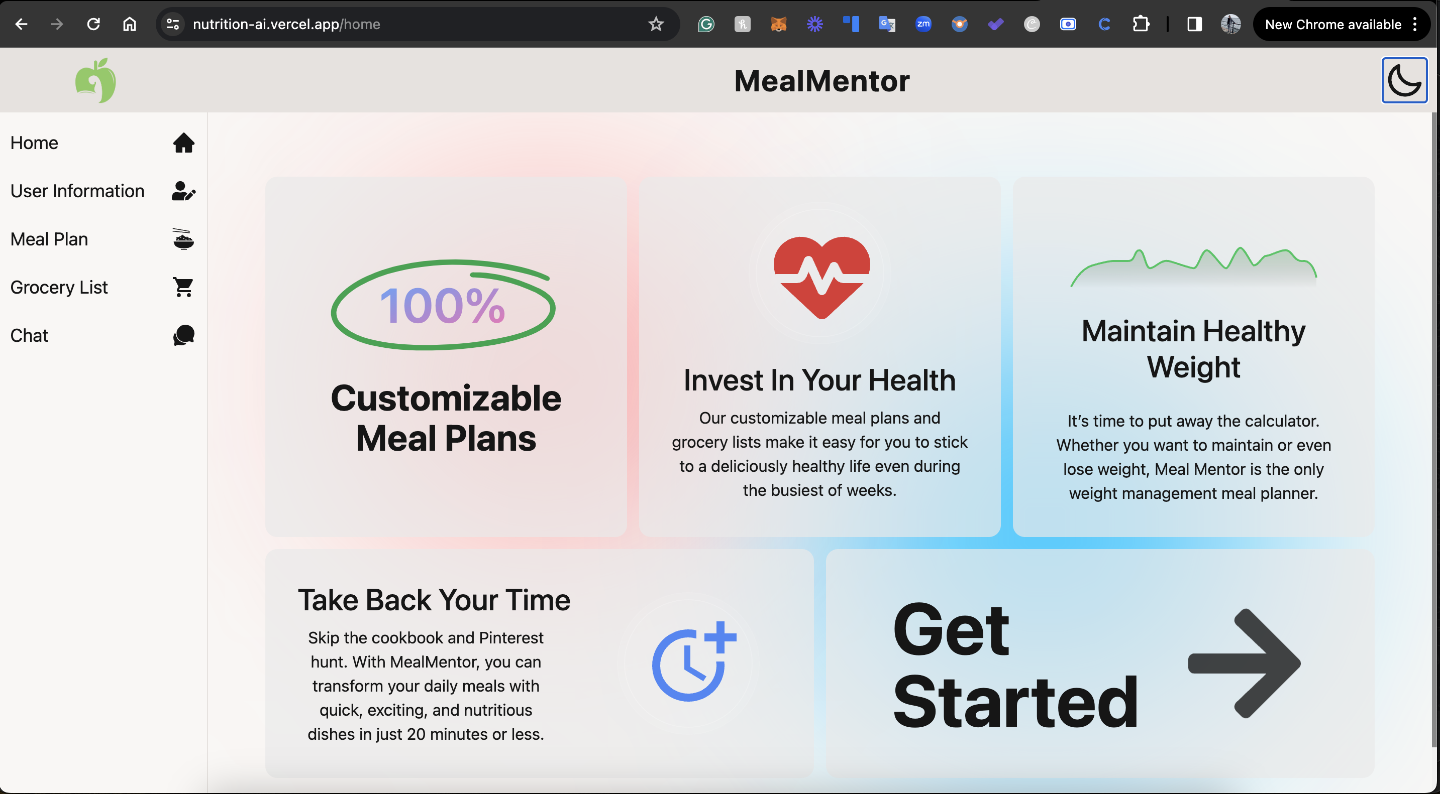MEAL MENTOR | Devpost