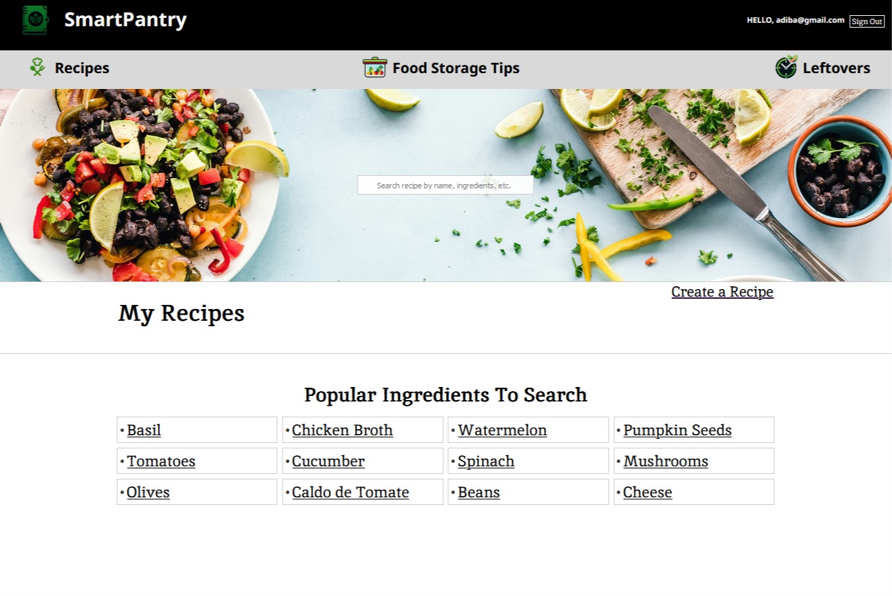 SmartPantry- Your Ultimate Meal Planning Companion | Devpost