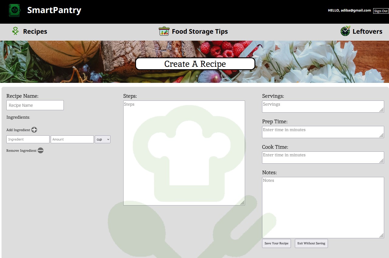 SmartPantry- Your Ultimate Meal Planning Companion | Devpost