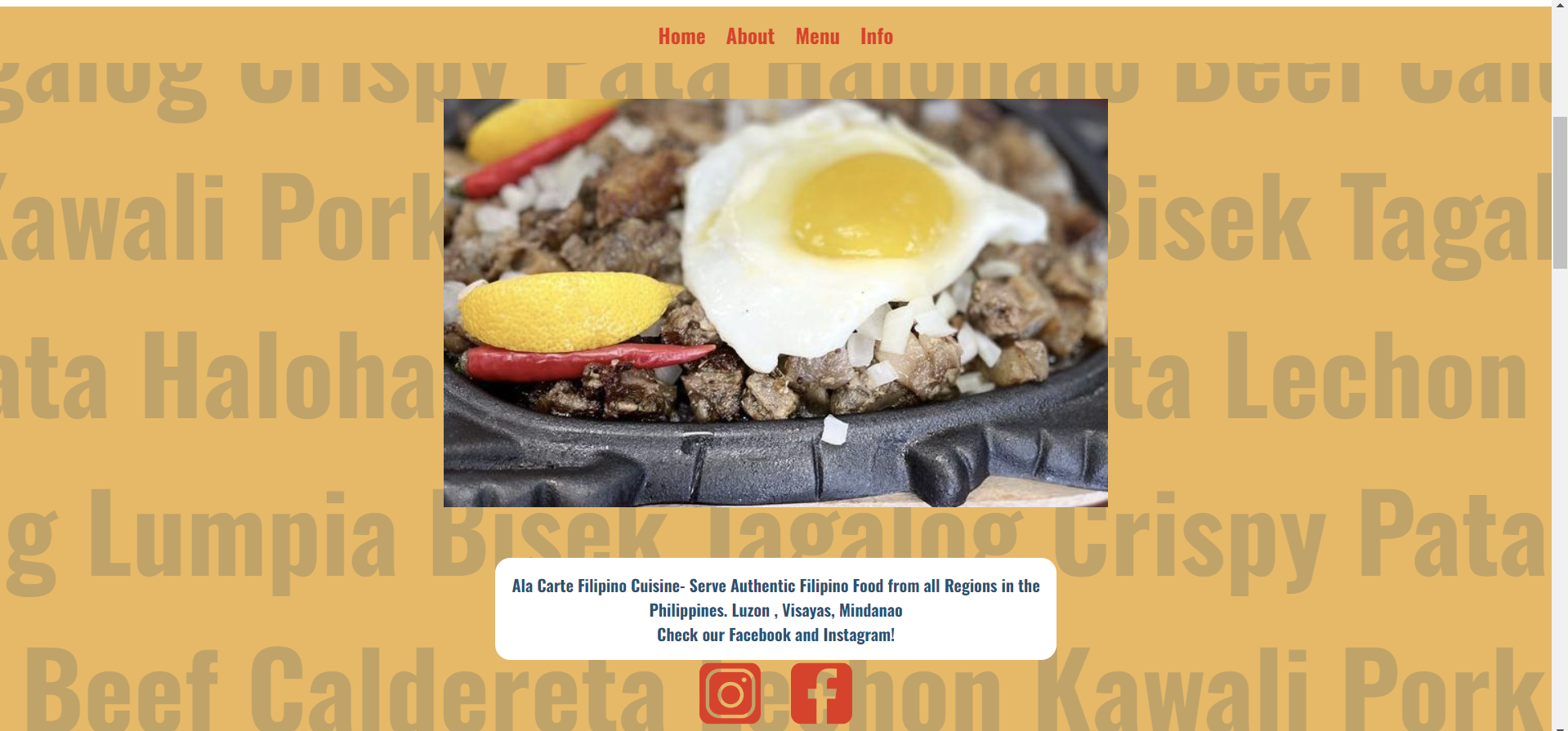 Kuya Walds Filipino Cusine Restaurant Website | Devpost