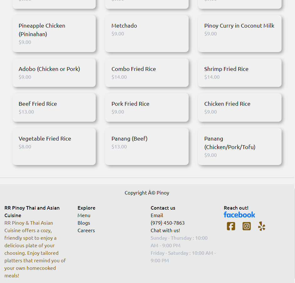 RR Pinoy Thai Cuisine Notion Website | Devpost