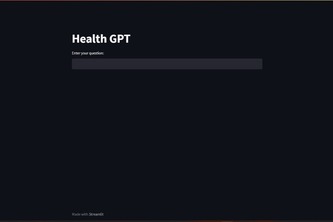 Health GPT | Devpost