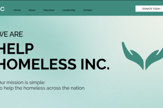 Help Homeless Inc Re-Design | Devpost