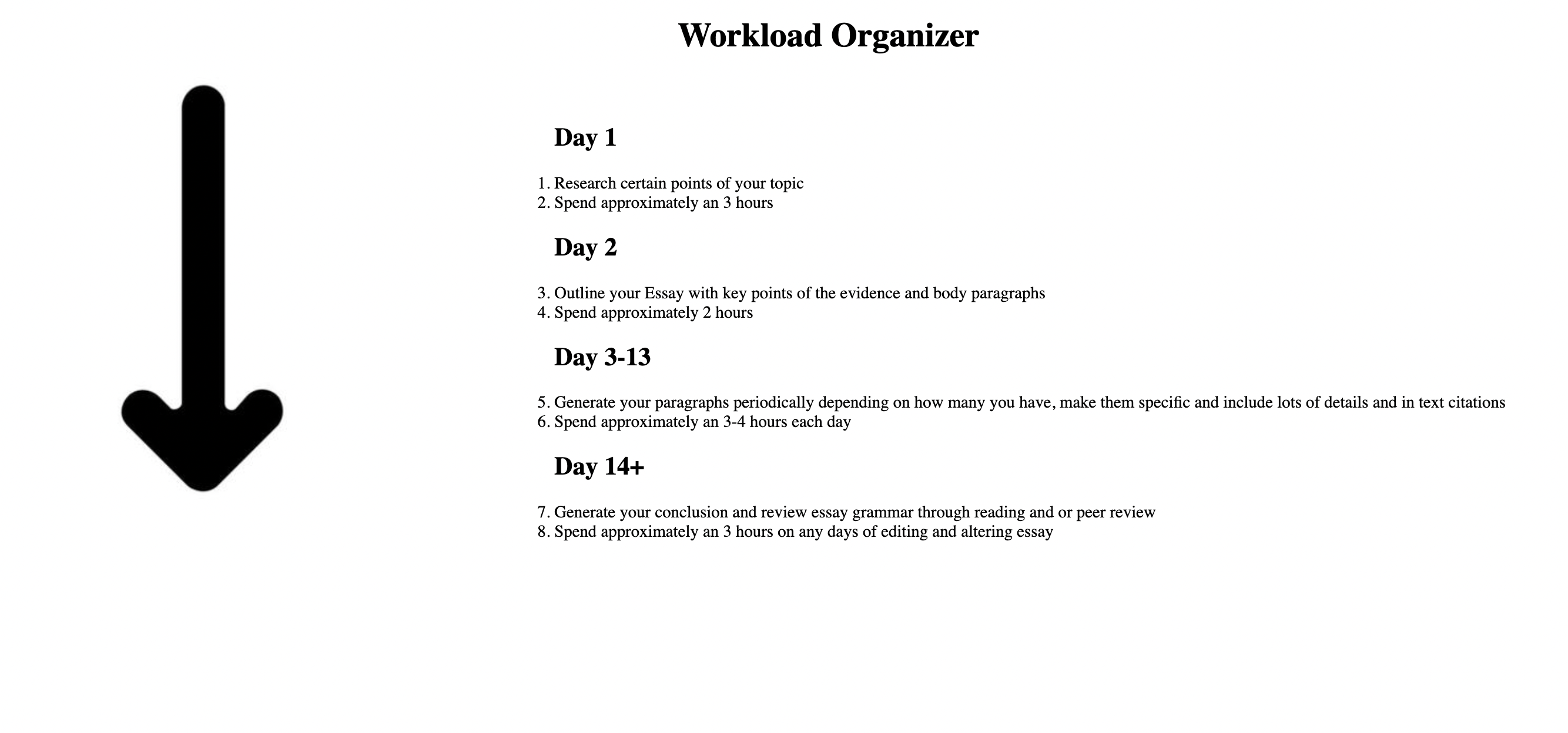 Workload Organizer | Devpost