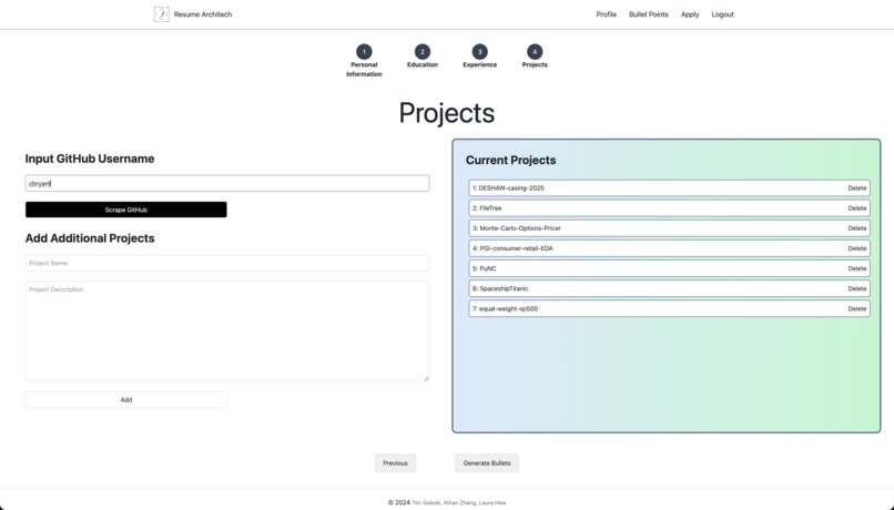 Resume ArchiTech | Devpost