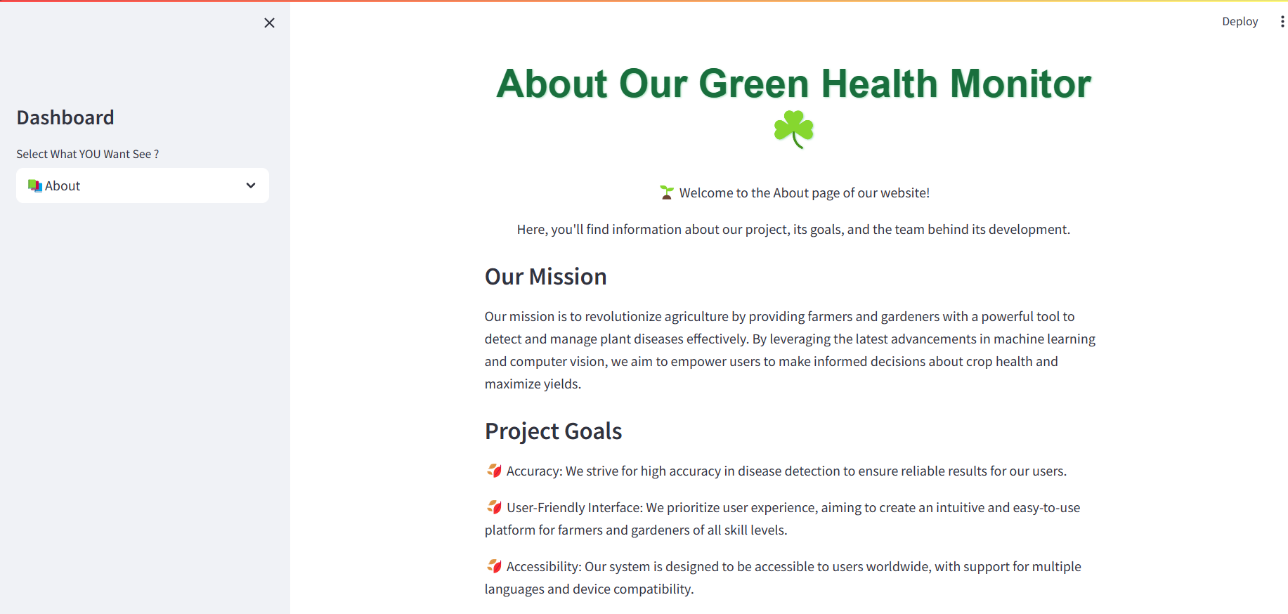 "Green Health Monitor ☘️- A Plant Disease Detection System " | Devpost