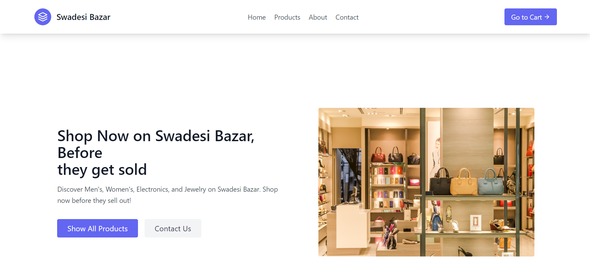 Swadesi-Bazar-ReactJS-Ecommerce-App | Devpost Swadesi-Bazar-ReactJS-Ecommerce-App | Devpost