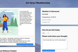 Arc'teryx Weatherwise | Devpost