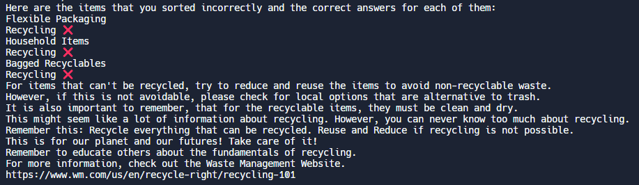 Recycling Quiz (Junior Track) | Devpost