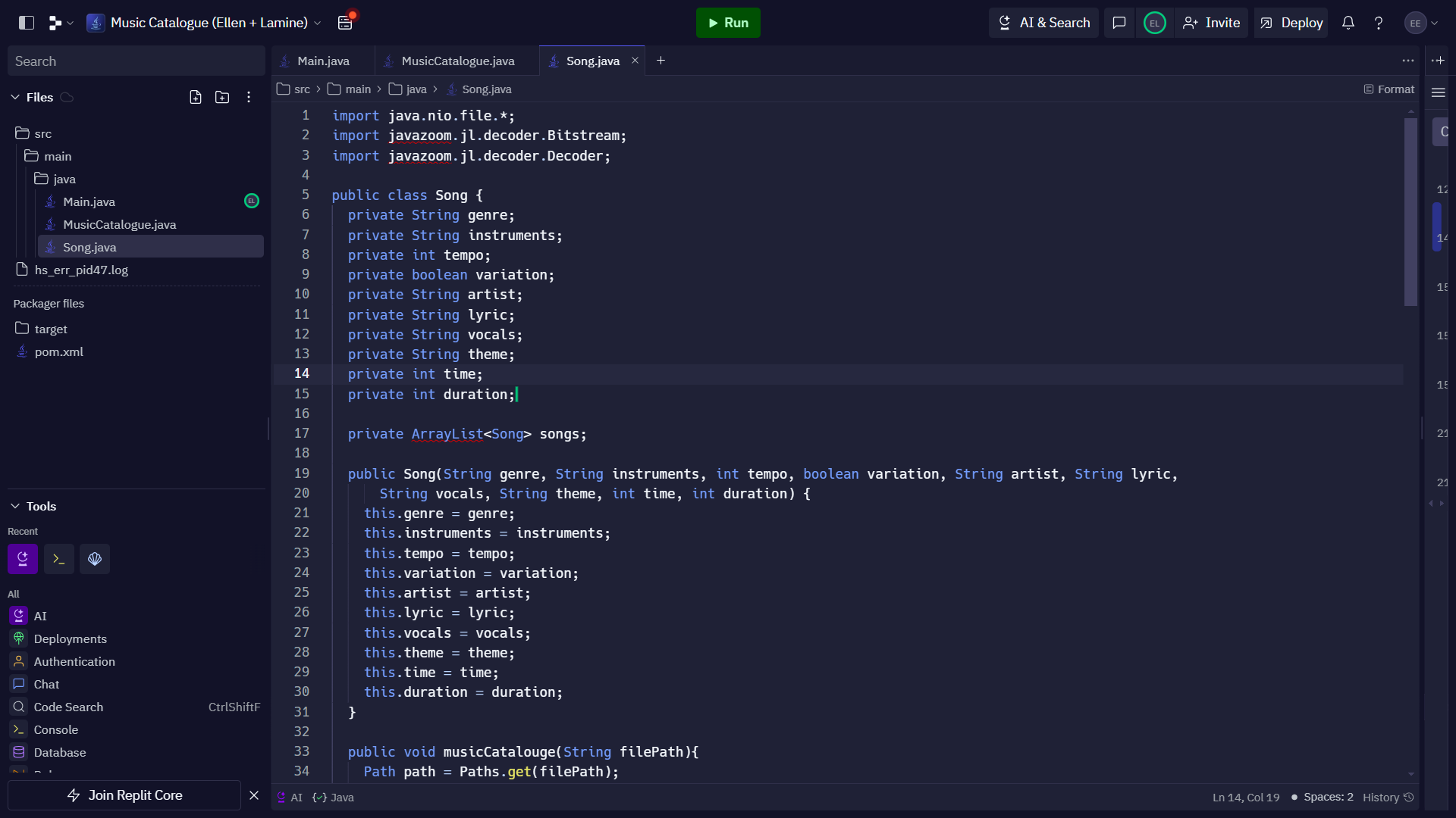Music Catalogue | Devpost