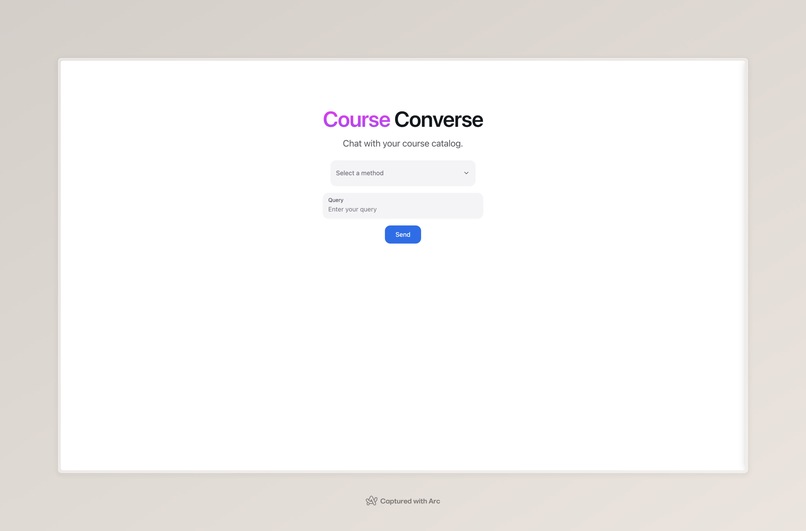 Course Converse | Devpost